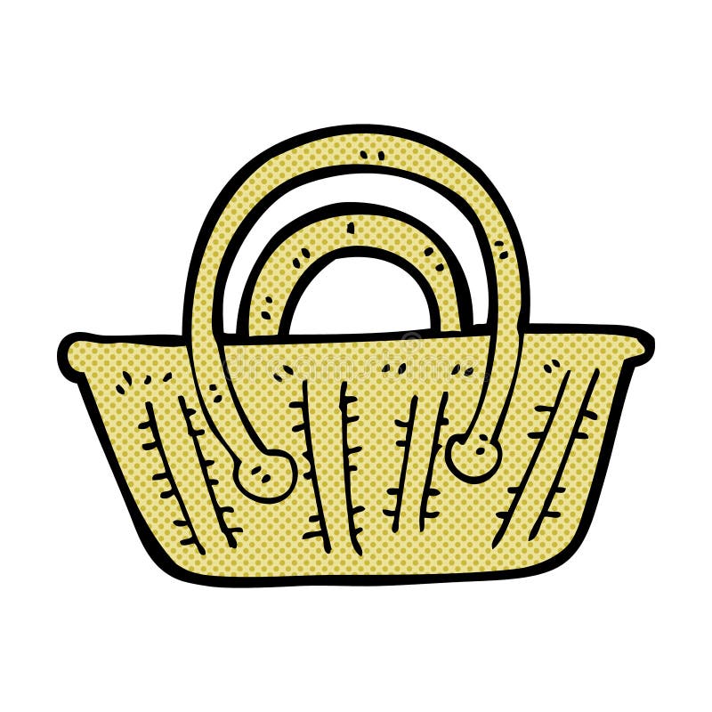 Cartoon basket stock vector. Illustration of drawing - 37013065
