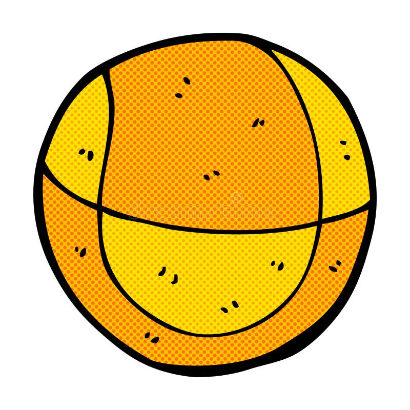 Comic cartoon basketball stock illustration. Illustration of book ...