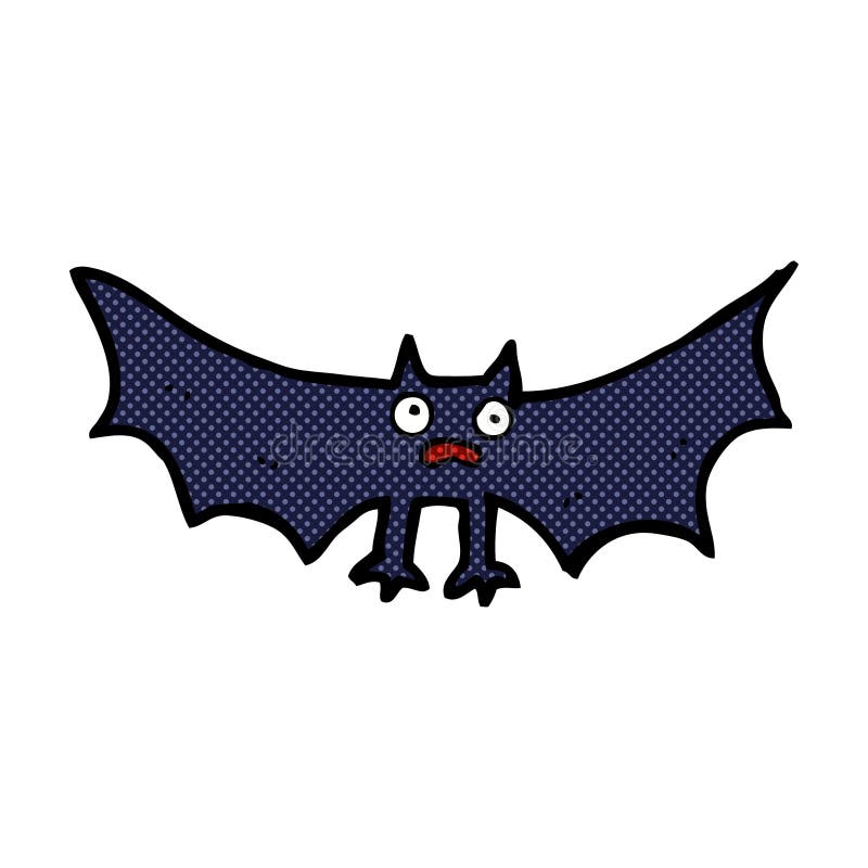 Comic cartoon bat stock illustration. Illustration of doodle - 52922238