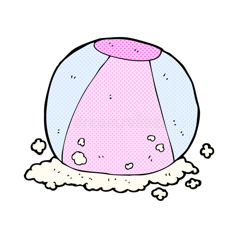 Comic cartoon beach ball stock illustration. Illustration of hand ...