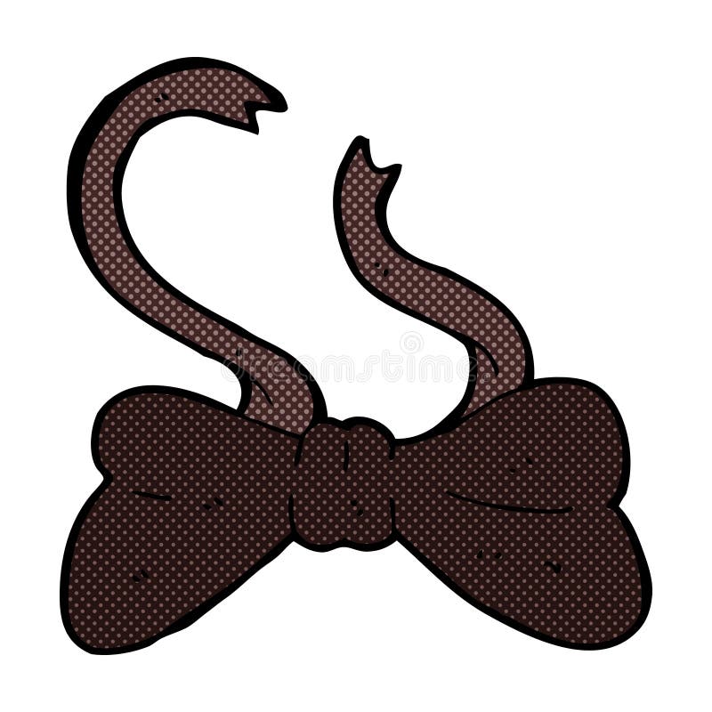 Comic cartoon bow stock illustration. Illustration of drawn - 52877802