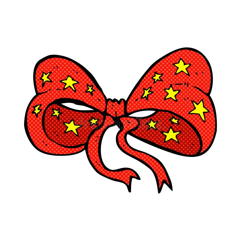 Comic cartoon bow tie stock illustration. Illustration of style - 52910355