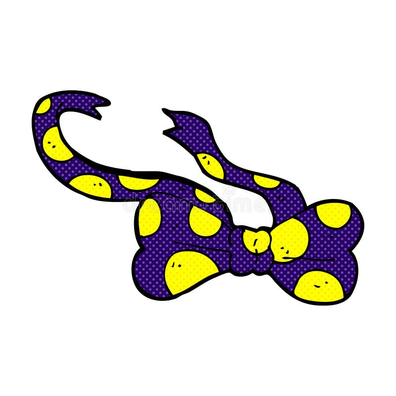 Comic cartoon bow tie stock illustration. Illustration of cartoon ...