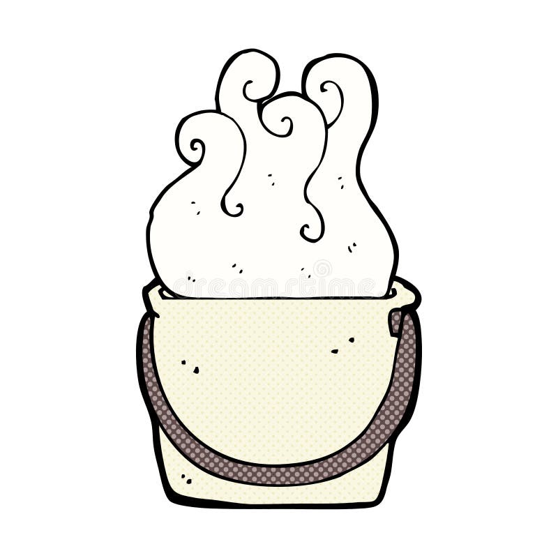Comic cartoon bucket stock illustration. Illustration of doodle - 51585779