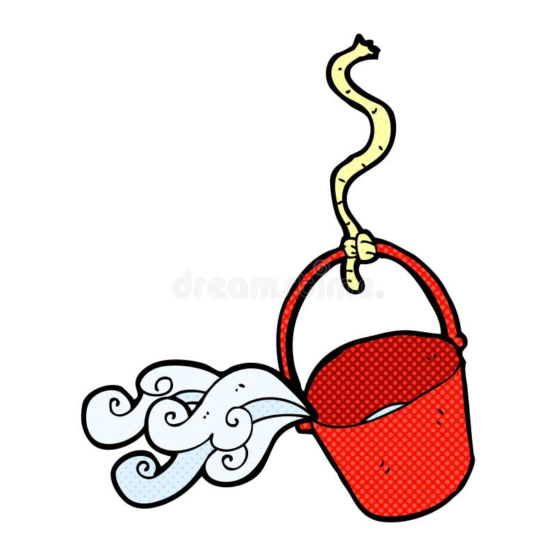 Comic cartoon bucket stock illustration. Illustration of drawn - 51585978