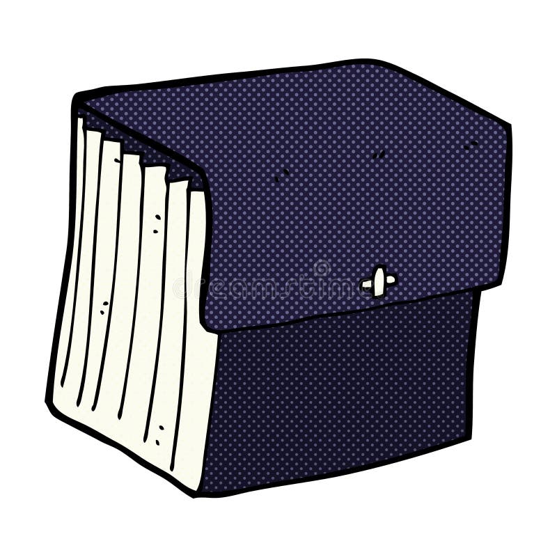 Comic Cartoon Business Files Stock Illustration - Illustration of comic ...