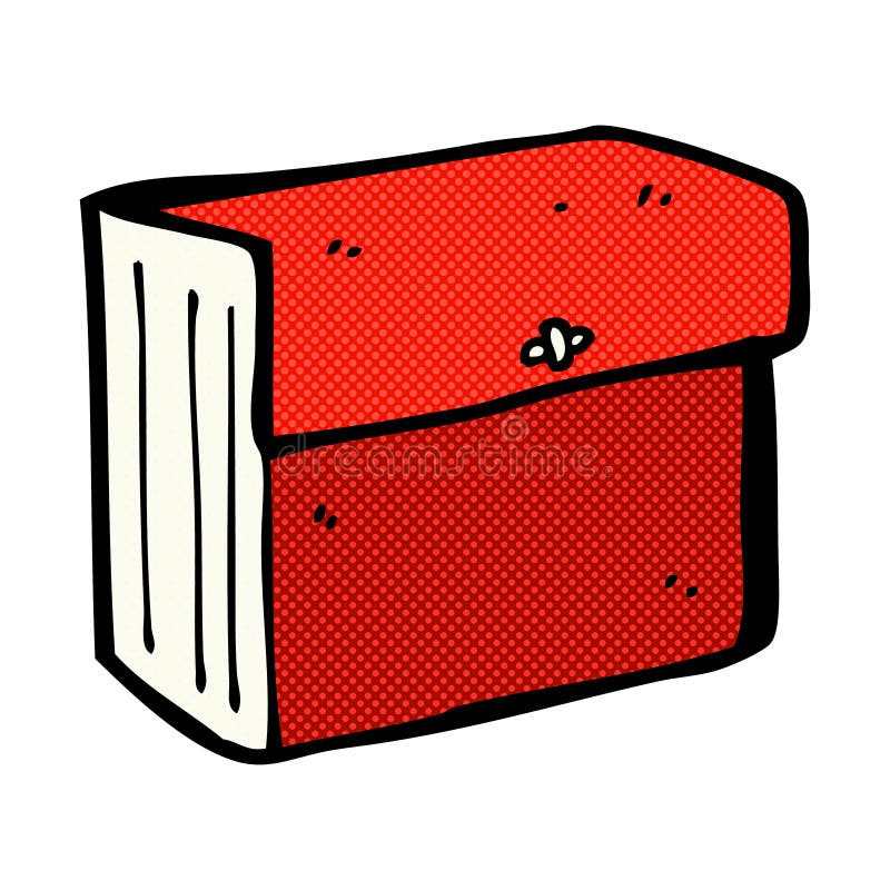 Comic Cartoon Business Files Stock Illustration - Illustration of ...