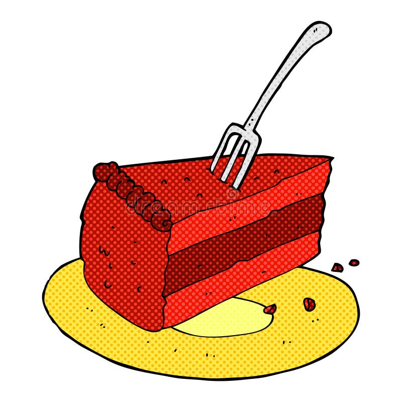 Comic cartoon cake stock illustration. Illustration of style - 52879461