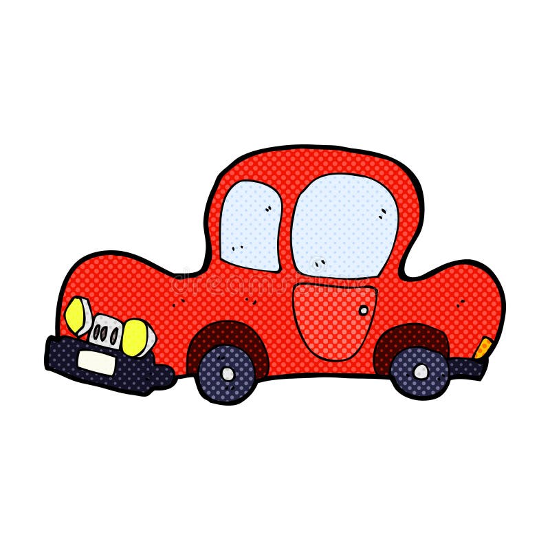 Comic cartoon car stock illustration. Illustration of character - 52906733