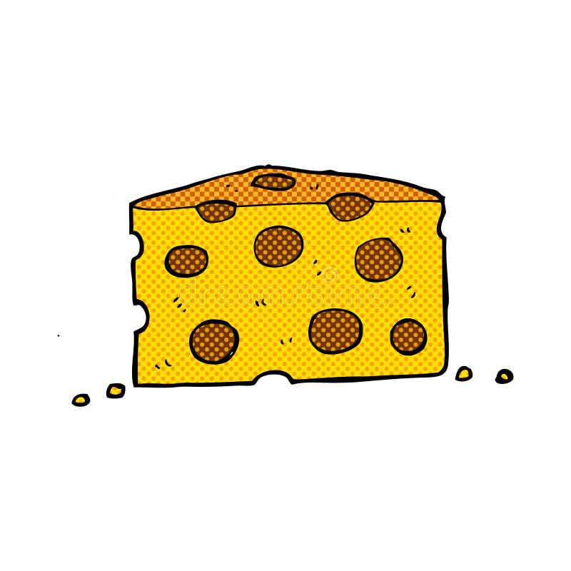 Comic cartoon cheese stock illustration. Illustration of happy - 52939459