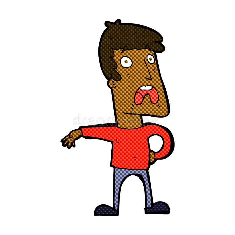 Cartoon Complaining Doodle Man Stock Vector - Illustration of character ...