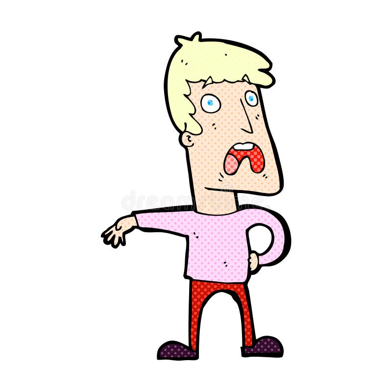 Cartoon Complaining Doodle Man Stock Vector - Illustration of character ...