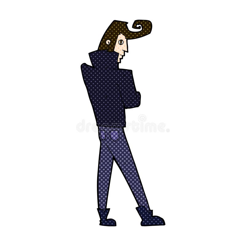 Comic cartoon cool guy stock illustration. Illustration of funny - 52950058