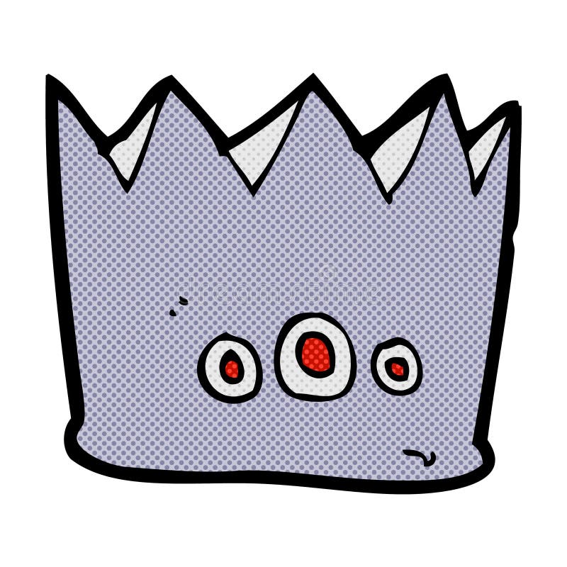 Cartoon crown stock illustration. Illustration of silly - 37034556