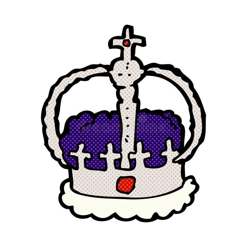 Cartoon crown stock illustration. Illustration of silly - 37034556