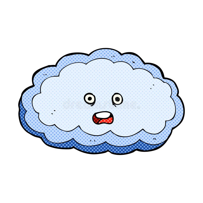 Comic Cartoon Decorative Cloud Stock Illustration - Illustration of ...
