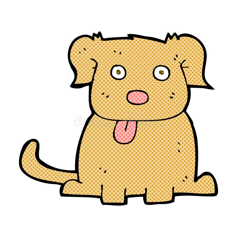 Comic cartoon dog stock illustration. Illustration of hand - 52928792