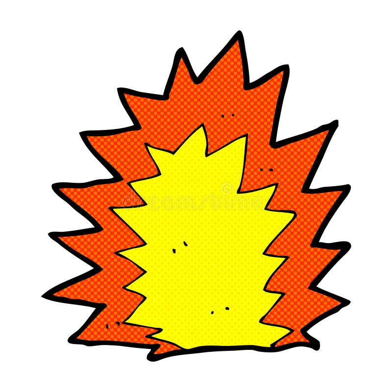 Comic cartoon explosion stock illustration. Illustration of style ...