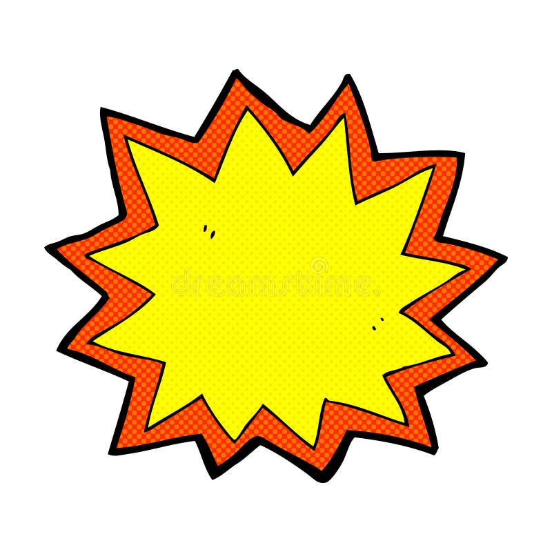 Comic cartoon explosion stock illustration. Illustration of simple ...