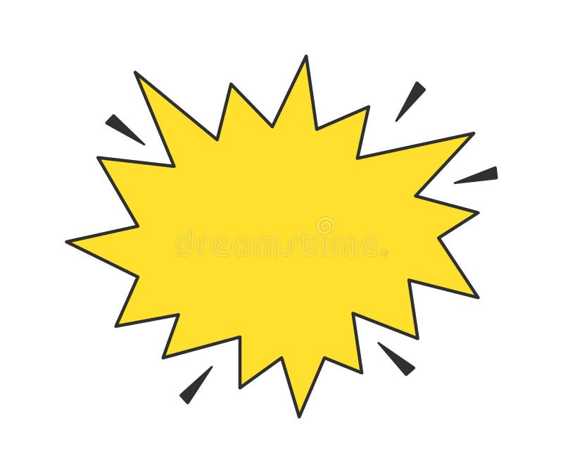 Comic Cartoon Explosion stock vector. Illustration of comic - 281659271
