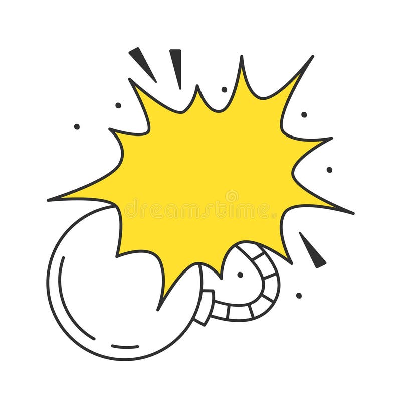 Comic Cartoon Explosion stock vector. Illustration of book - 281659365