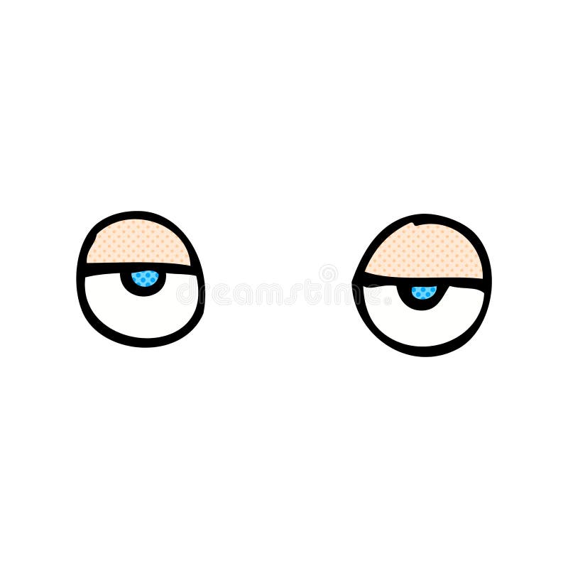 Cartoon Man with Eyes Popping Out of Head Stock Illustration ...