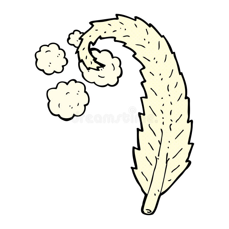 Comic cartoon feather stock illustration. Illustration of character ...
