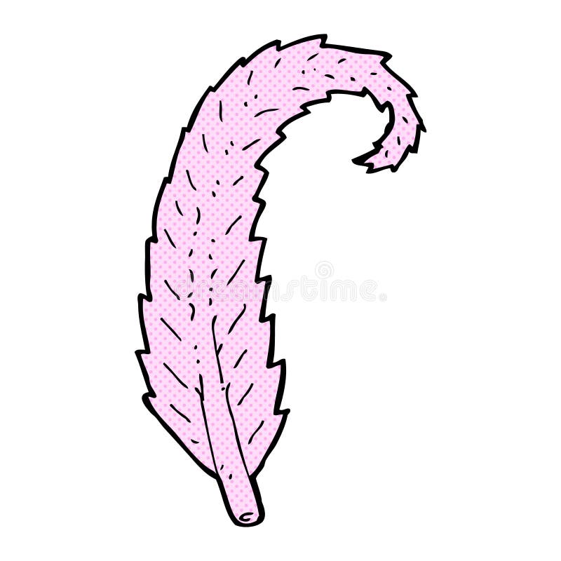 Comic cartoon feather stock illustration. Illustration of clip - 52936454
