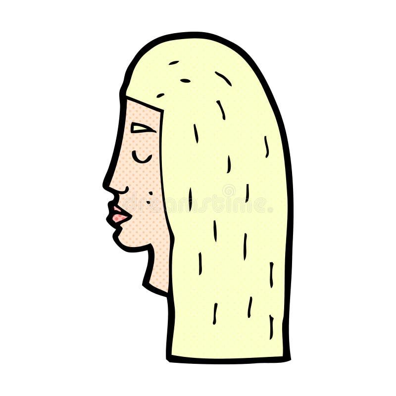 Comic Cartoon Female Face Profile Stock Illustrations – 1,194 Comic ...