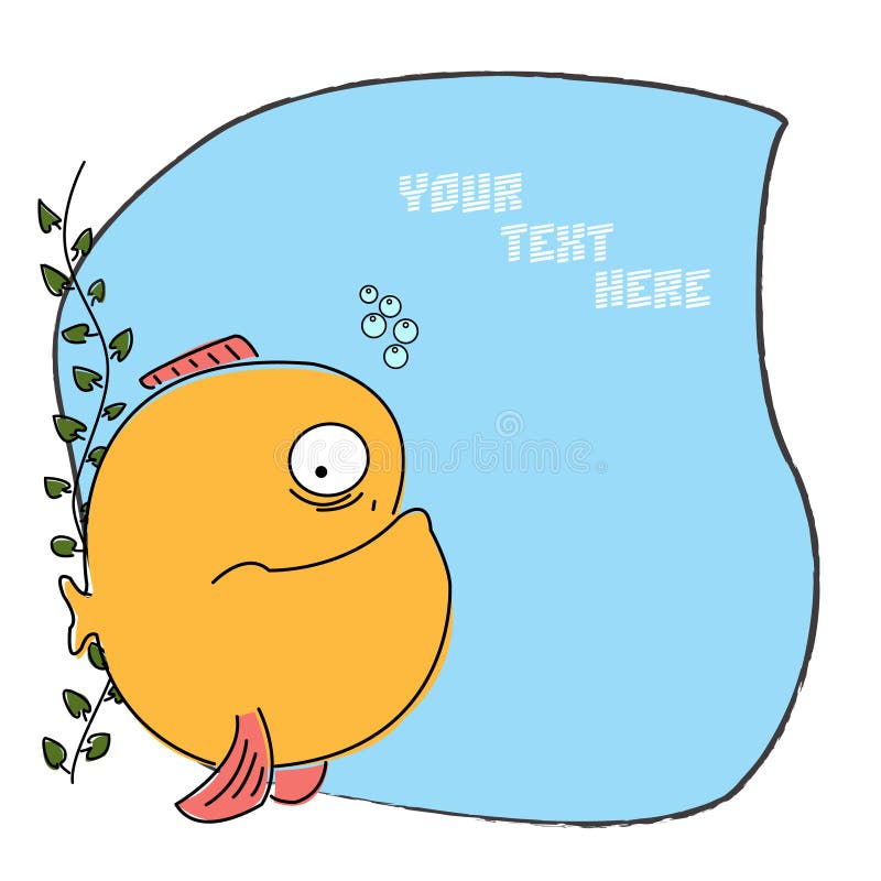Comic cartoon fish stock vector. Illustration of cute - 10385235