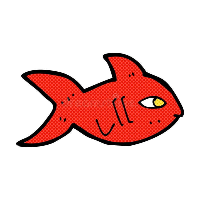 Comic cartoon fish stock illustration. Illustration of retro - 52877024