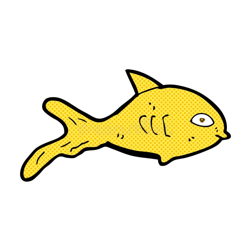 Comic cartoon fish stock illustration. Illustration of style - 52877205