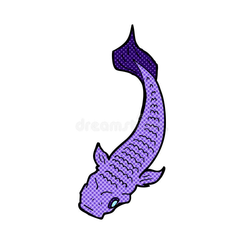 Comic cartoon fish stock illustration. Illustration of crazy - 52879362