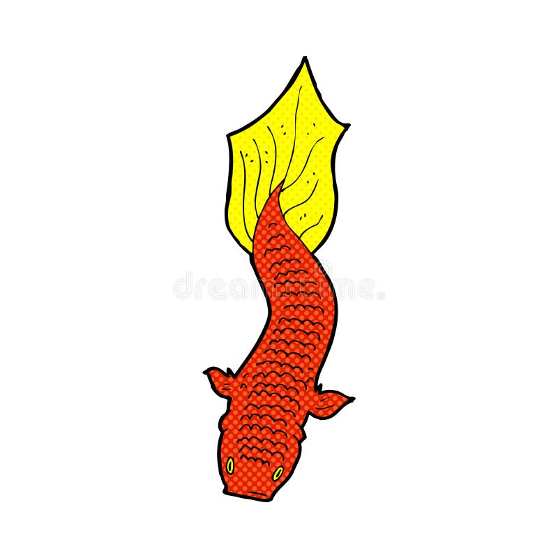 Comic cartoon fish stock illustration. Illustration of fish - 52924824