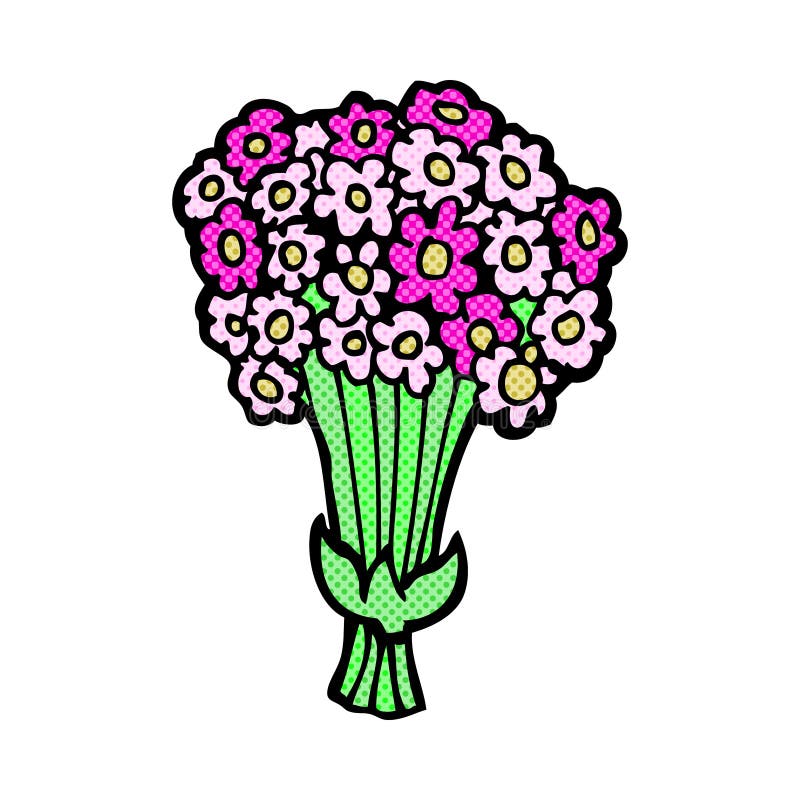 Cartoon flowers stock illustration. Illustration of quirky - 37025123