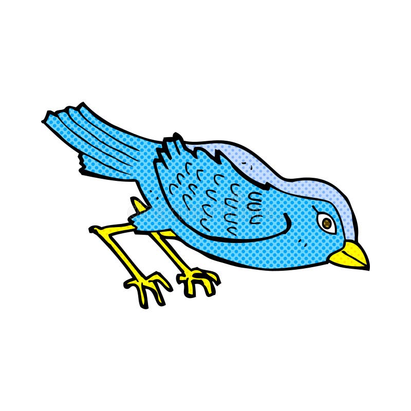 Comic cartoon garden bird stock illustration. Illustration of character ...