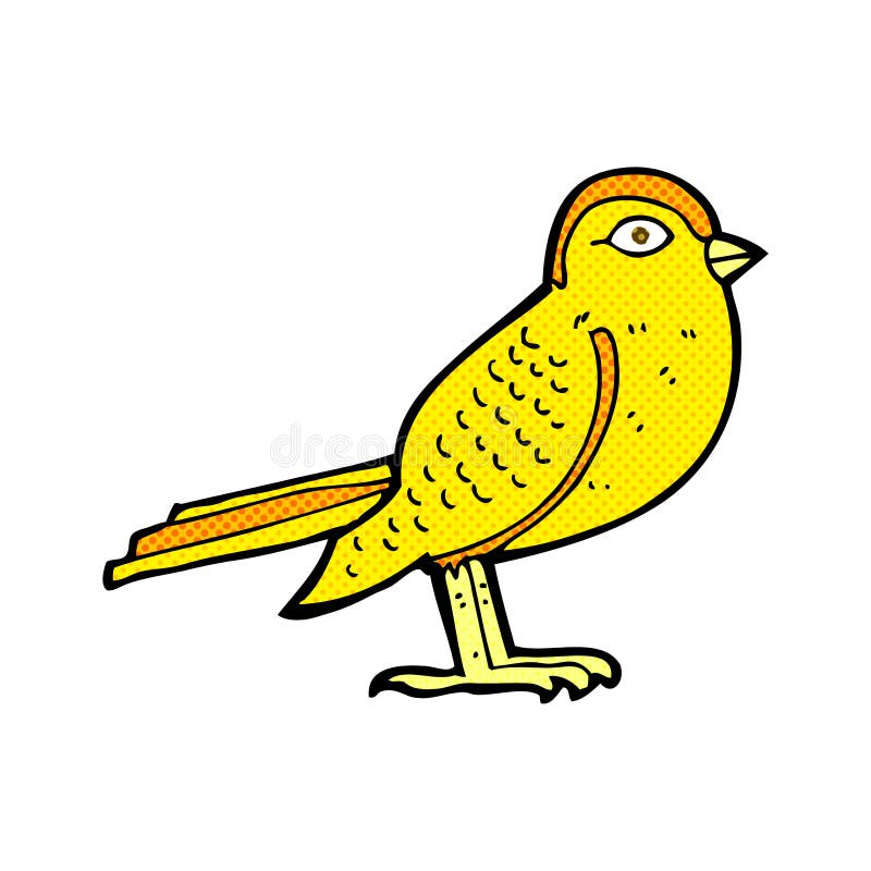 Comic cartoon garden bird stock illustration. Illustration of comic ...