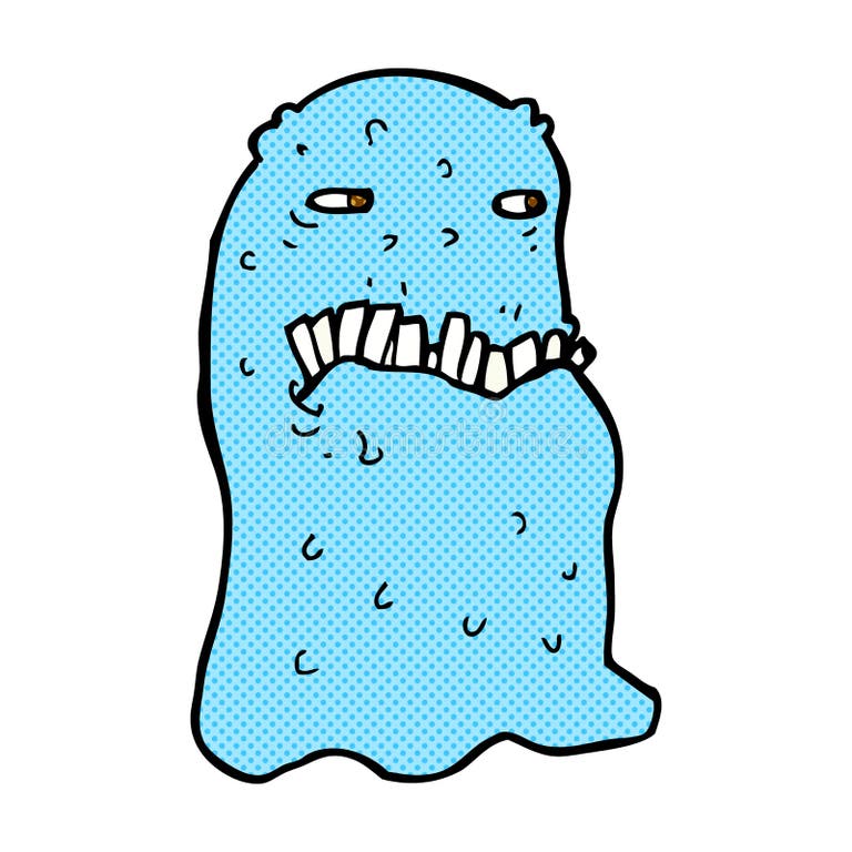 Comic cartoon gross ghost stock illustration. Illustration of doodle ...