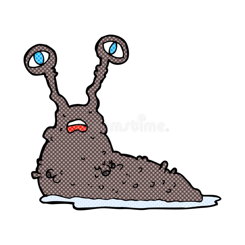 Comic cartoon gross slug stock illustration. Illustration of silly ...