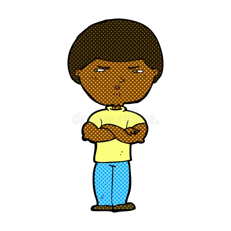 Grumpy Man Crossed Arms Stock Illustrations – 83 Grumpy Man Crossed ...