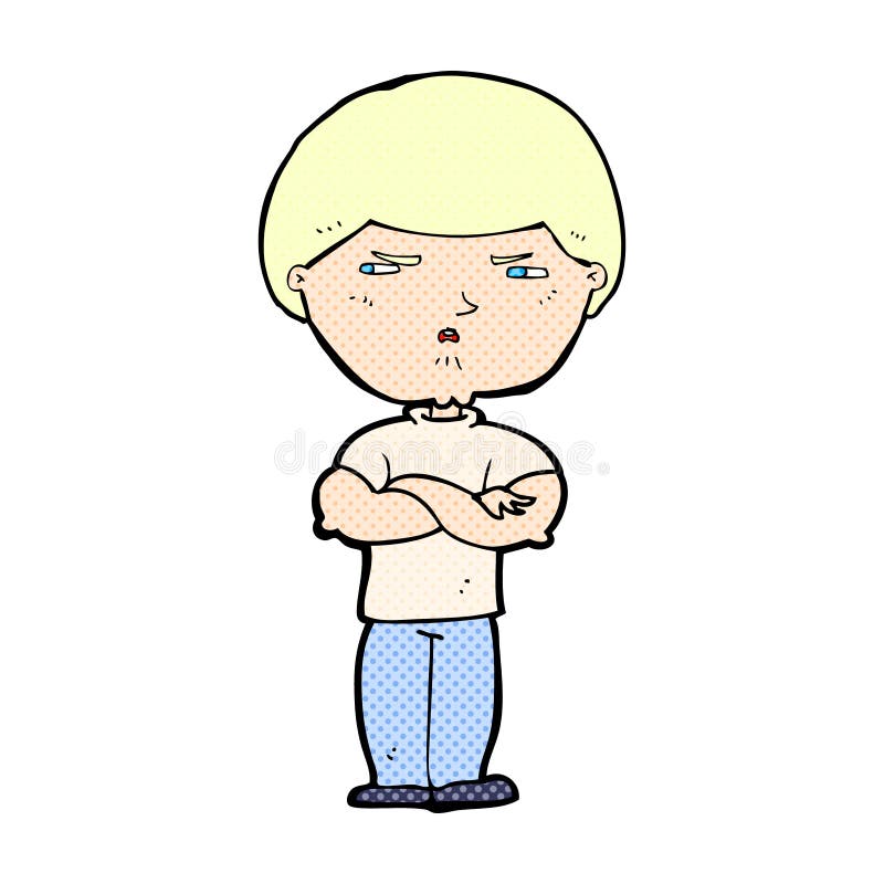 Grumpy Man Crossed Arms Stock Illustrations – 83 Grumpy Man Crossed ...