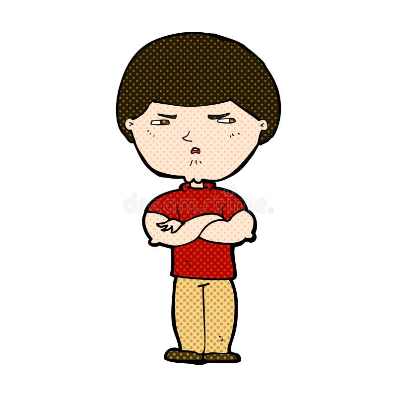 Grumpy Man Crossed Arms Stock Illustrations – 83 Grumpy Man Crossed ...