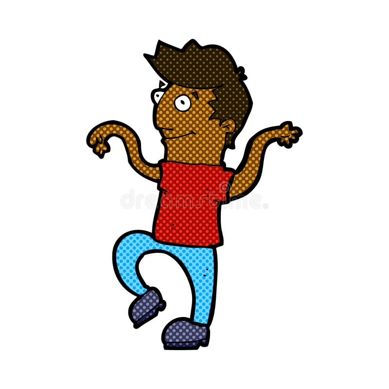 Funny Dance Illustration - Cute Sticker Stock Vector - Illustration of ...