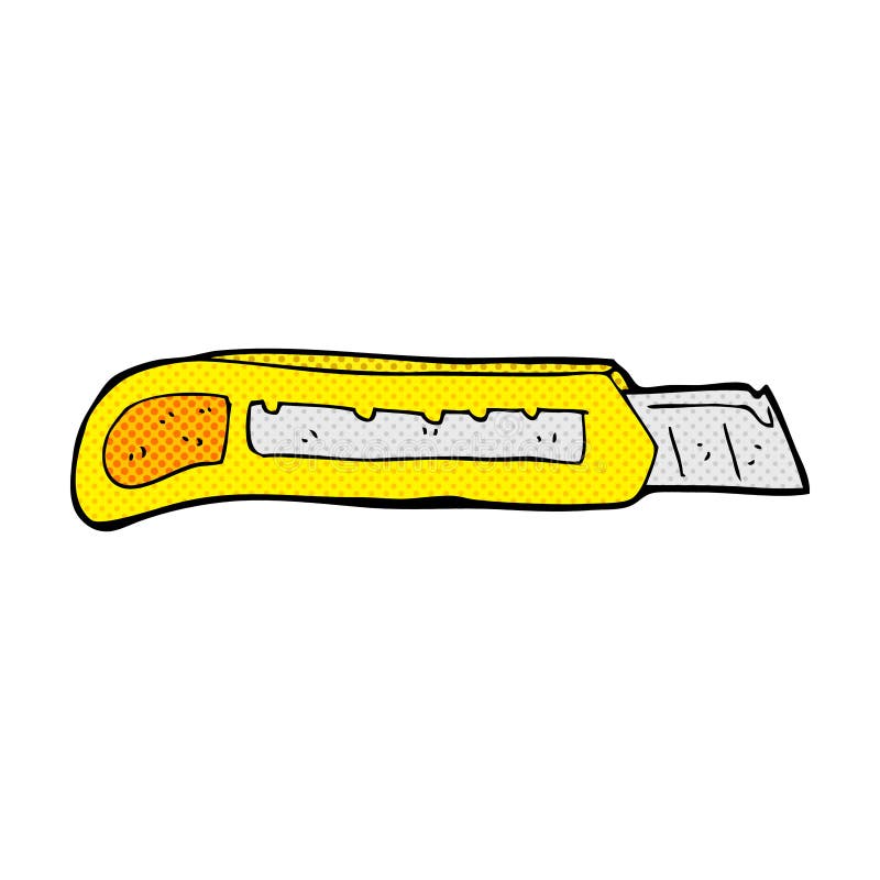 Comic cartoon knife stock illustration. Illustration of cartoon - 52930058