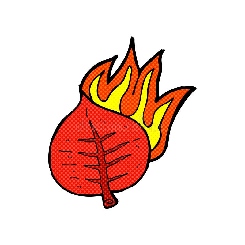 Comic cartoon leaf stock illustration. Illustration of drawing - 51586283