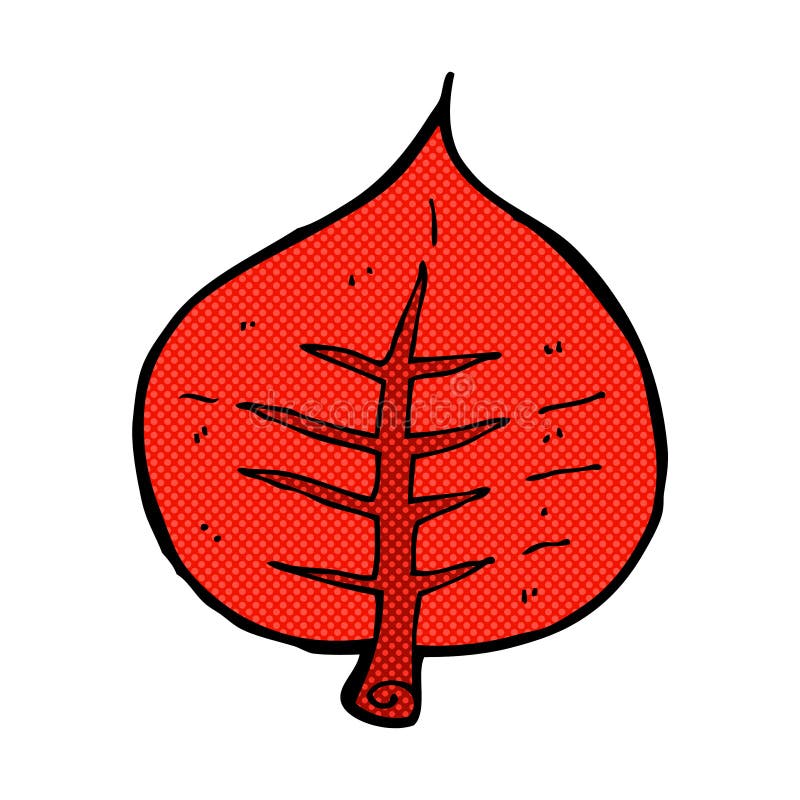 Comic cartoon leaf stock illustration. Illustration of symbol - 52936867