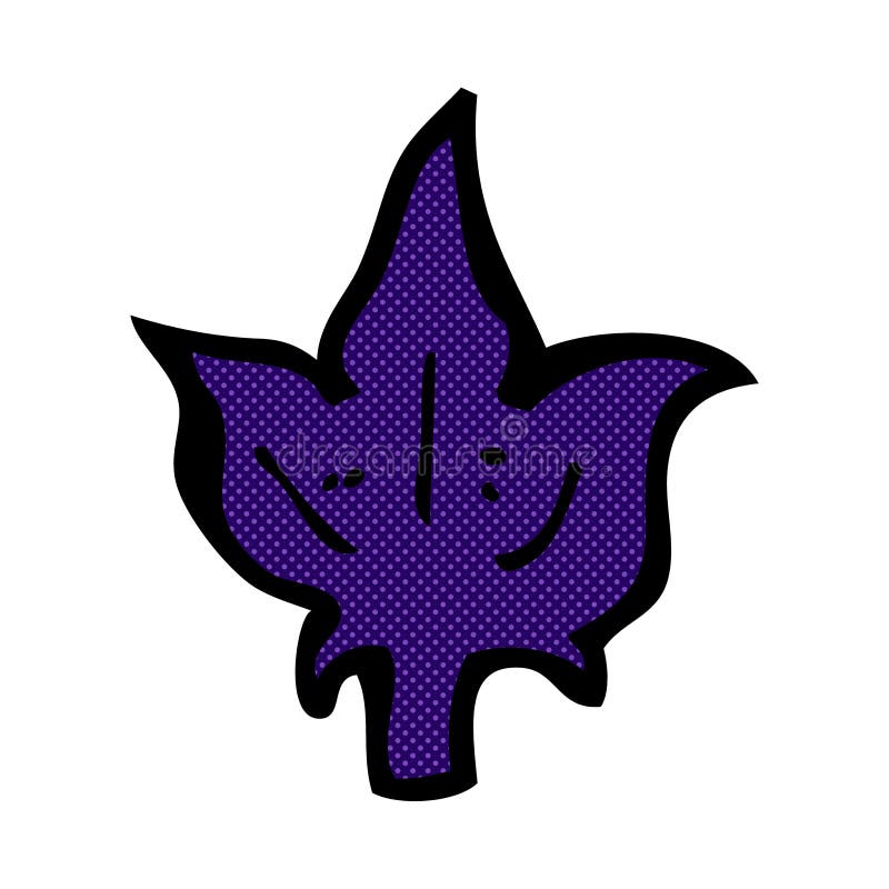 Comic cartoon leaf symbol stock illustration. Illustration of cartoon ...