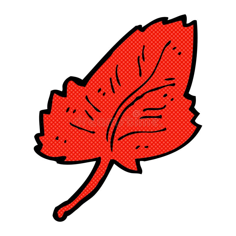 Comic cartoon leaf symbol stock illustration. Illustration of leaf ...