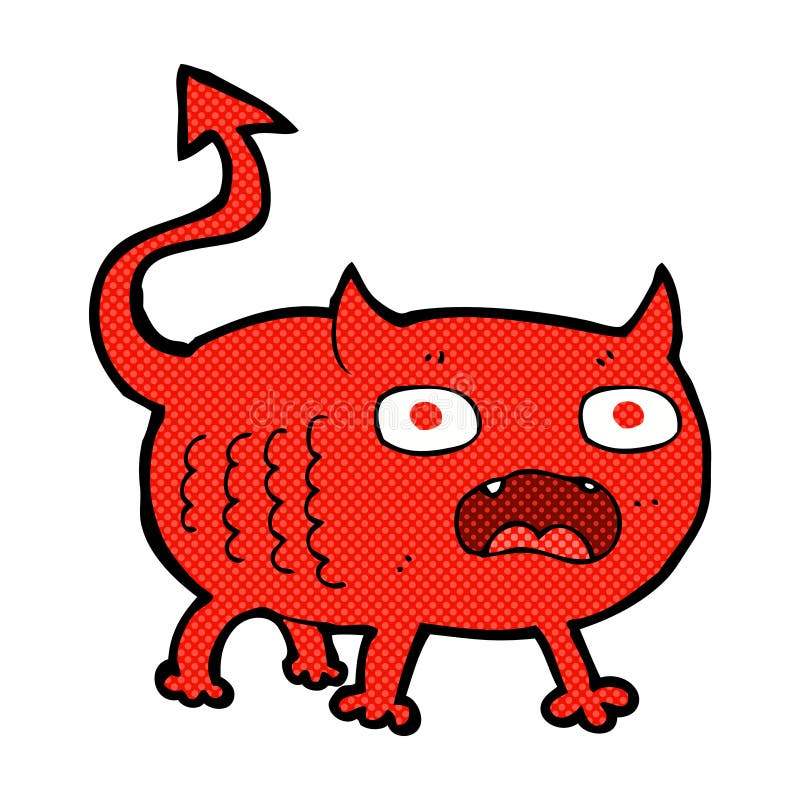 Comic cartoon little imp stock illustration. Illustration of drawn ...