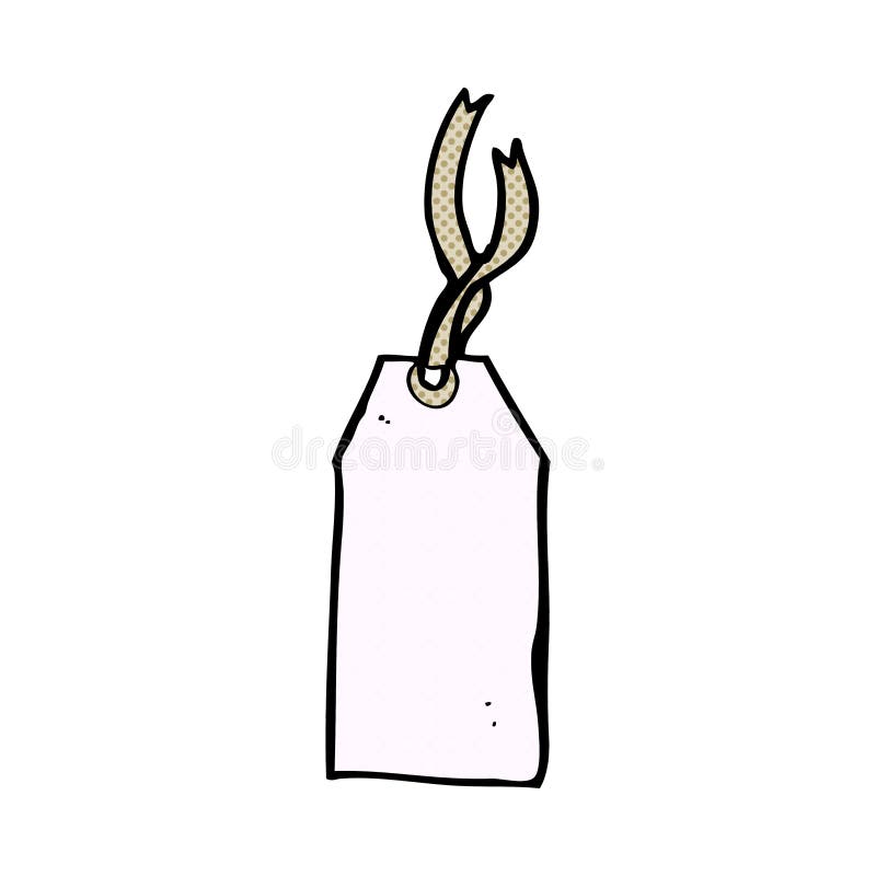 Comic cartoon luggage tag stock illustration. Illustration of ...